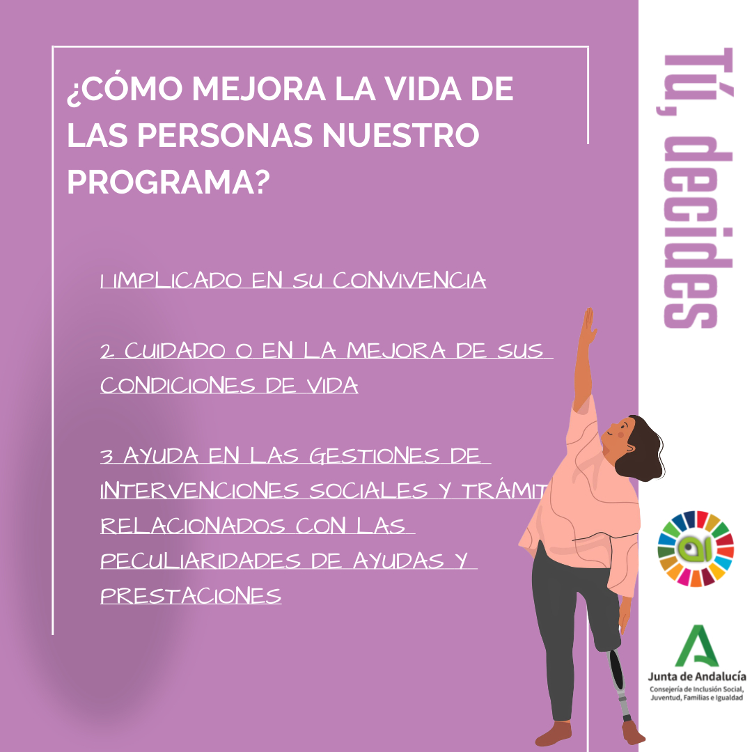 Imagen información programa Tú, decides – COCEMFE Sevilla